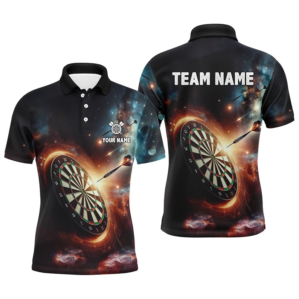 Personalised Men's Dart Shirt with 3D Galaxy Print | Customised Darts
