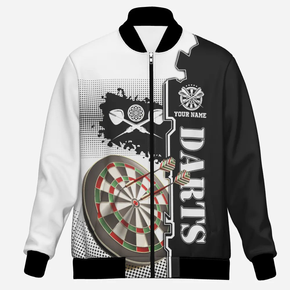 Darts Jacket in White and Black L1295