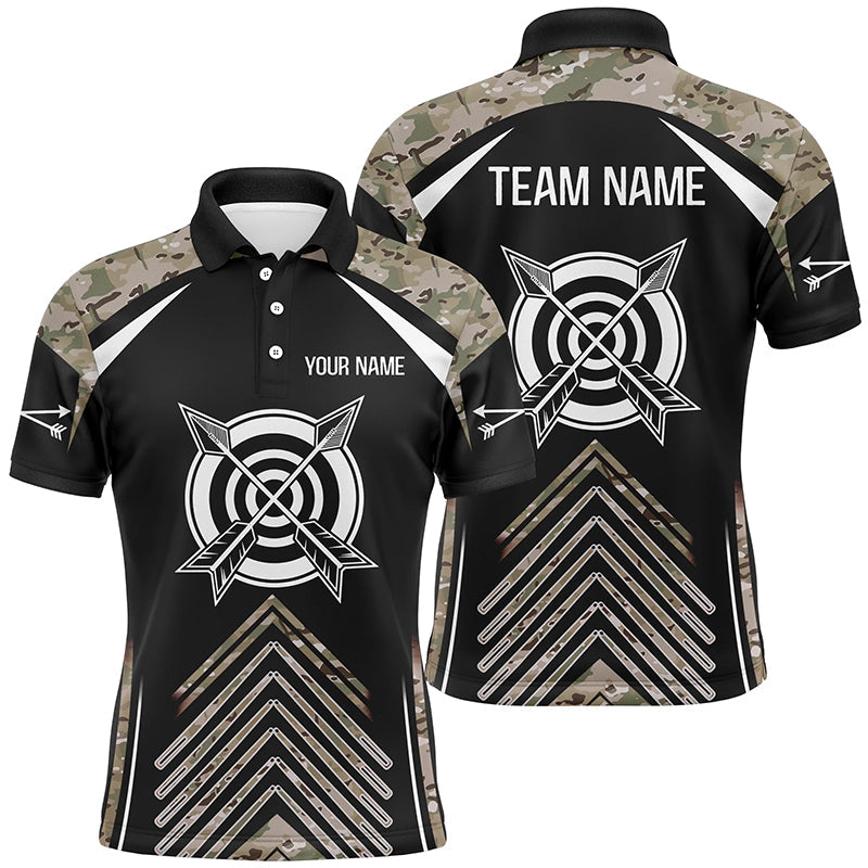 Personalised Camouflage 3D Target Archery Polo Shirts For Men and Wome