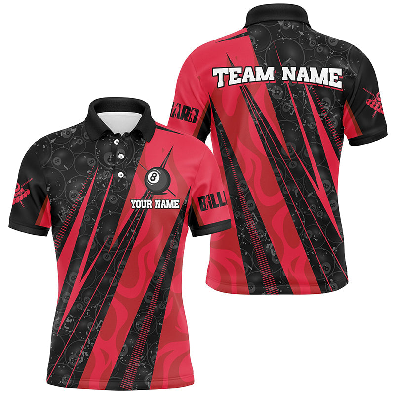 Personalised Red Billiard Tournament Sport Shirts - Best Billiard Team ...