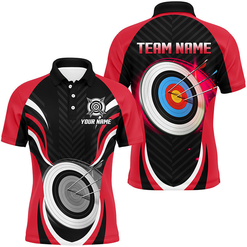 Red Archery Jerseys Personalised Archery 3d Target Custom Men and Wome