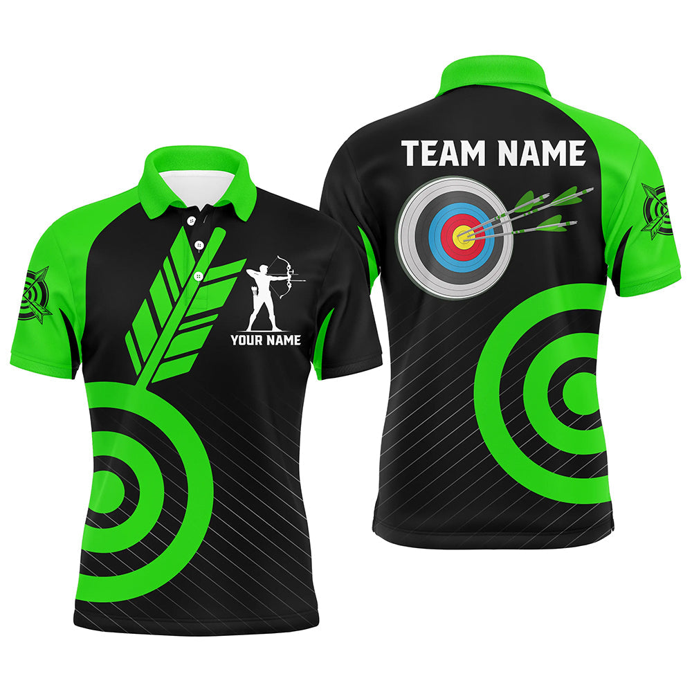 Personalised Green Archery Jerseys For Men and Women Custom Archery Po
