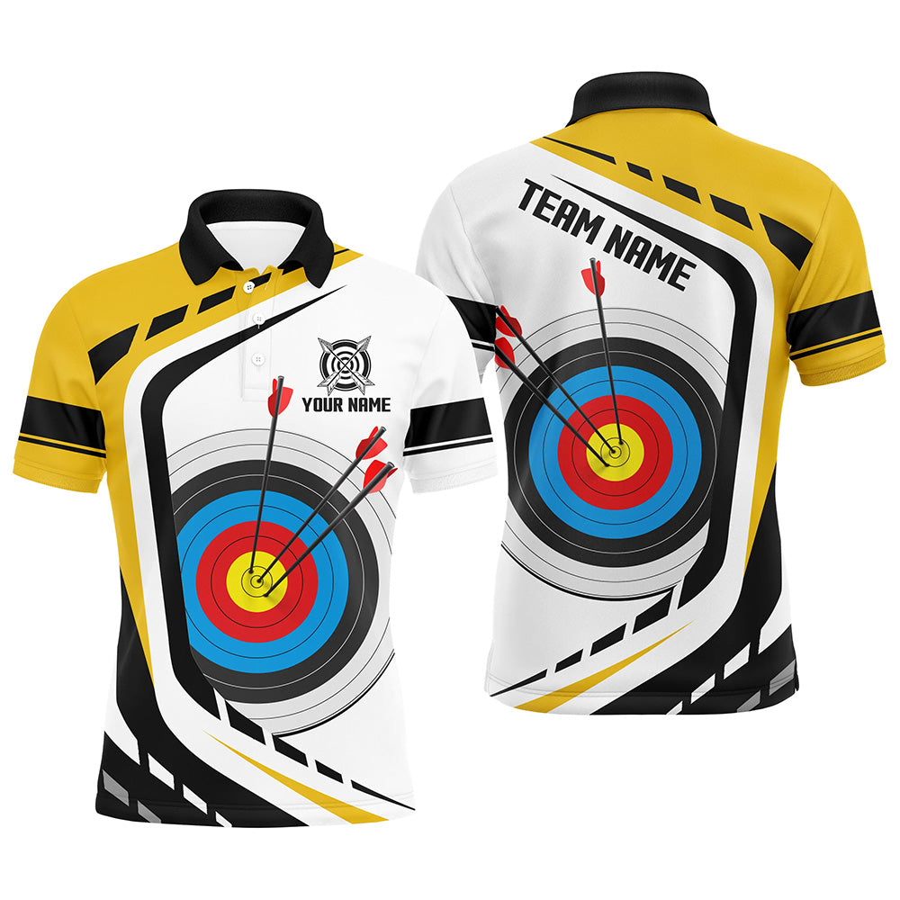 Personalised Archery Target 3D Men and Women Polo & Quarter-Zip Shirts